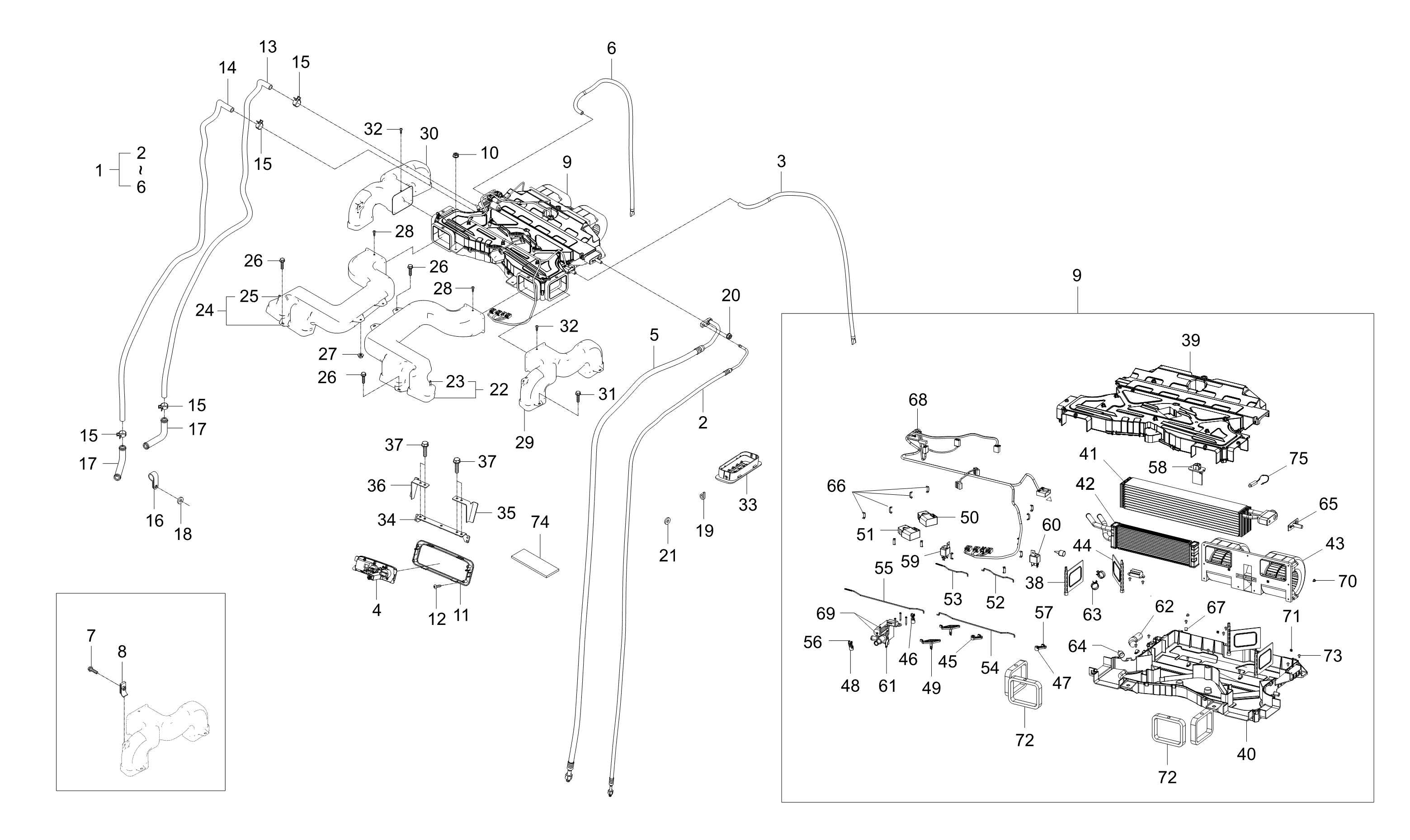 Kioti RX6620C(TW4700001~) Parts Diagrams